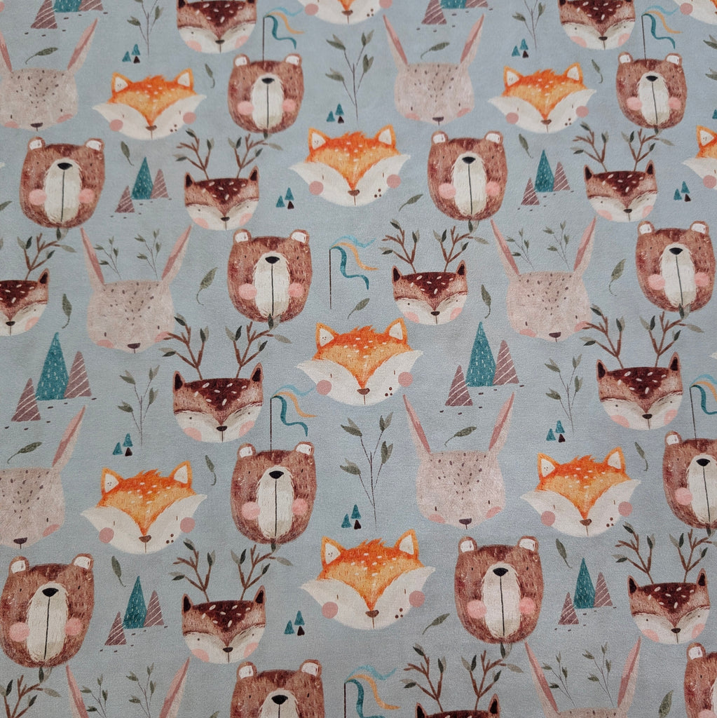 SOFTIES BUGABOO BUTTERFLY PRAM LINER blue grey woodland animals | Baby ...